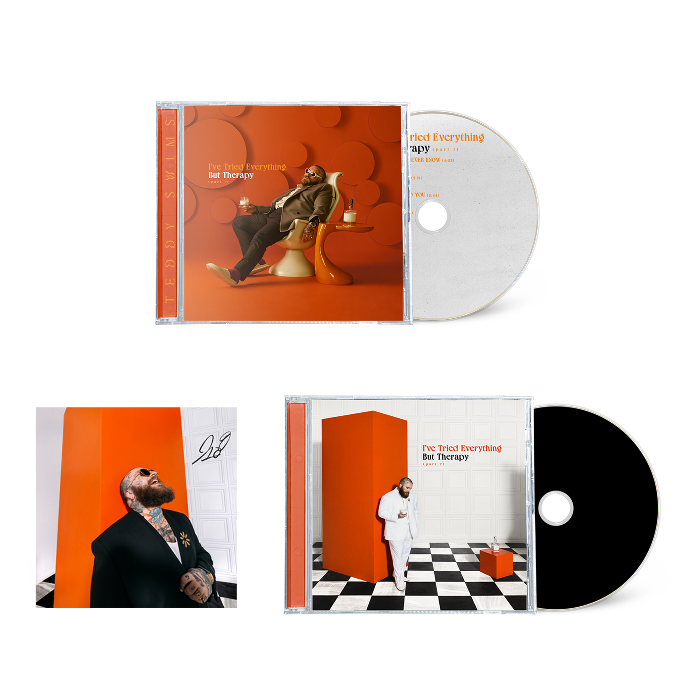 I've Tried Everything But Therapy (Parts 1 & 2) CD Bundle | Teddy Swims Official Store